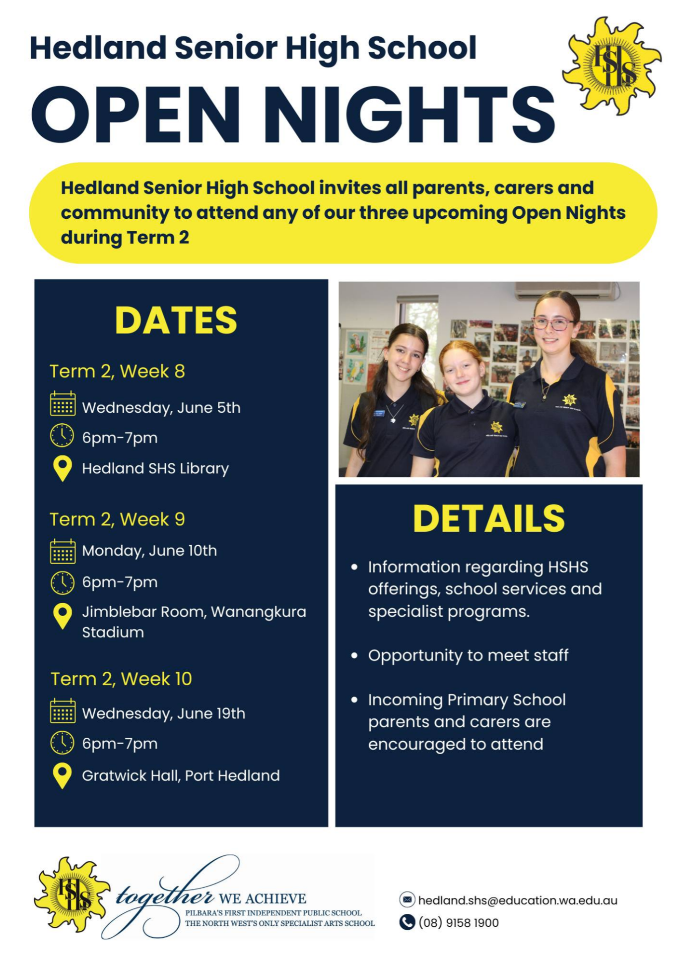 Open Nights - Hedland Senior High School